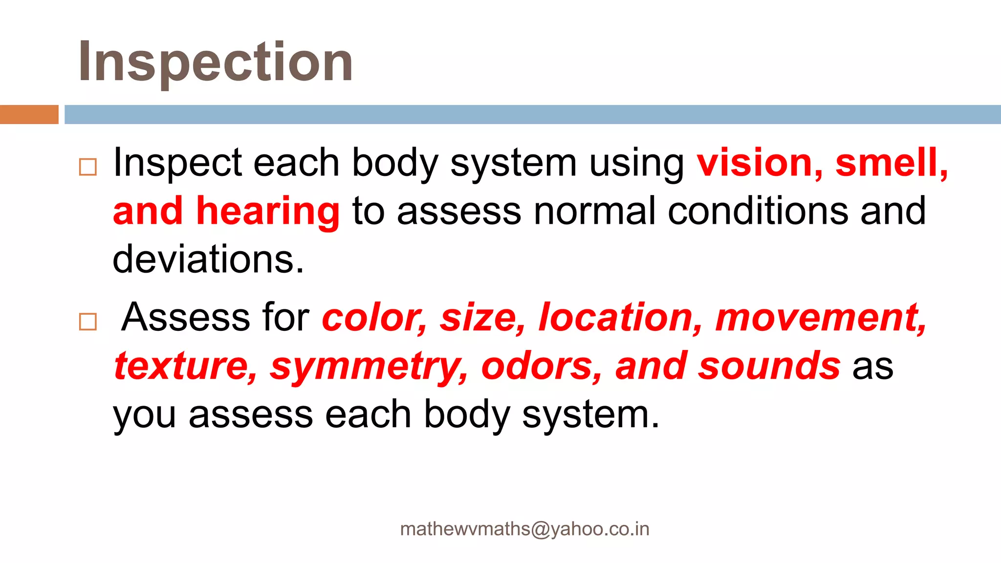 Health assessment of Patient ppt | PPTX
