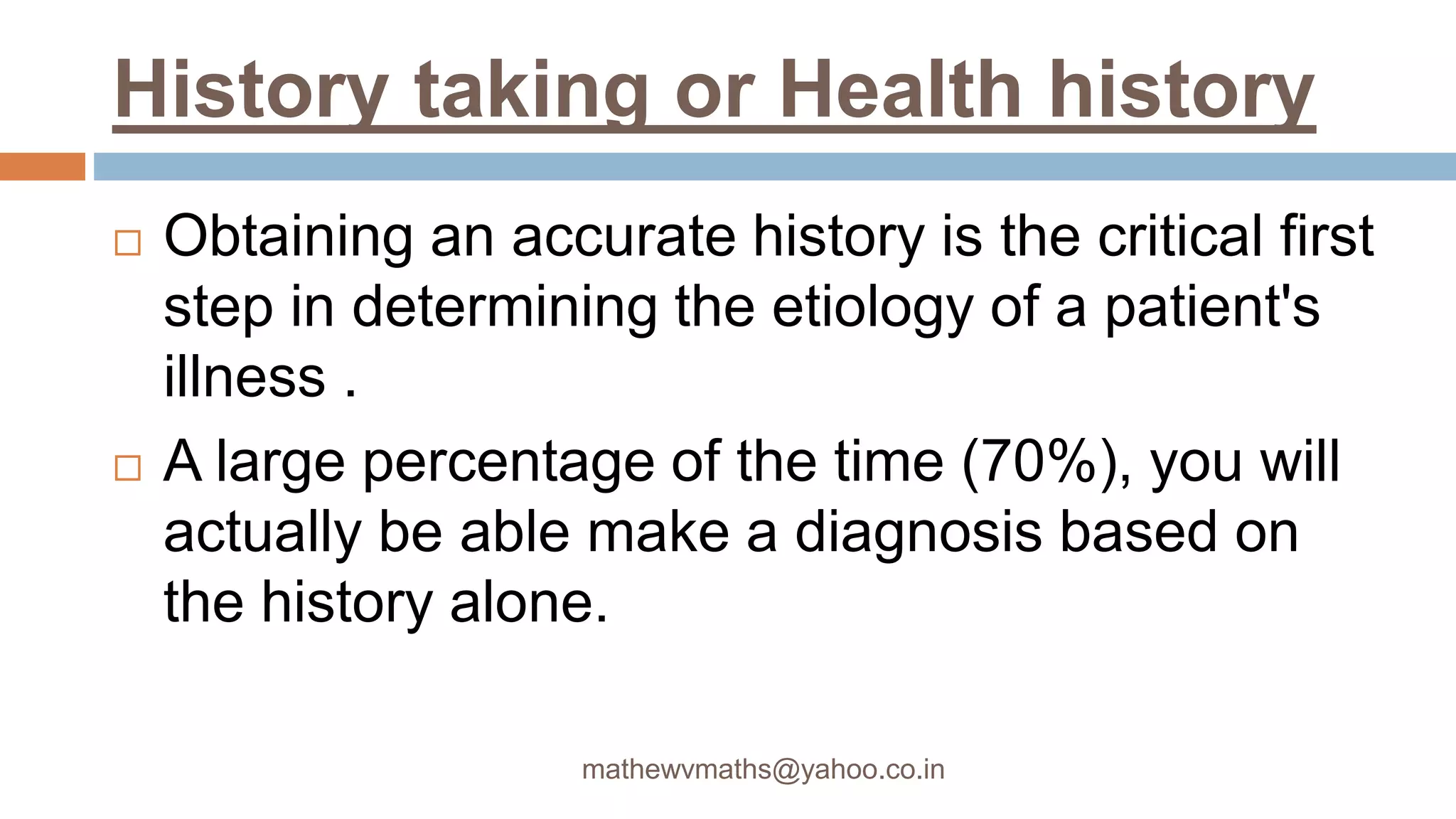 Health assessment of Patient ppt | PPTX