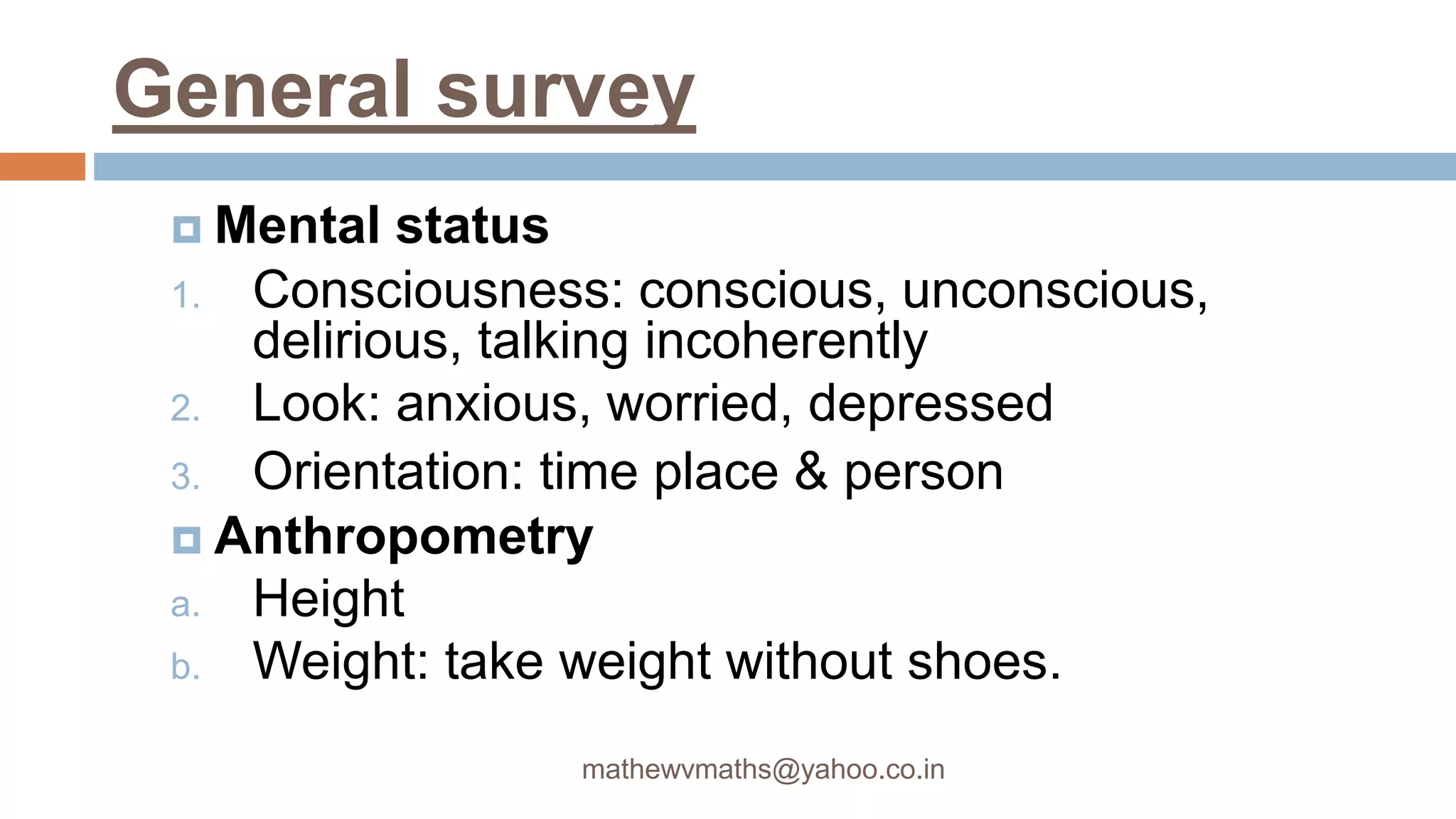 Health assessment of Patient ppt | PPTX