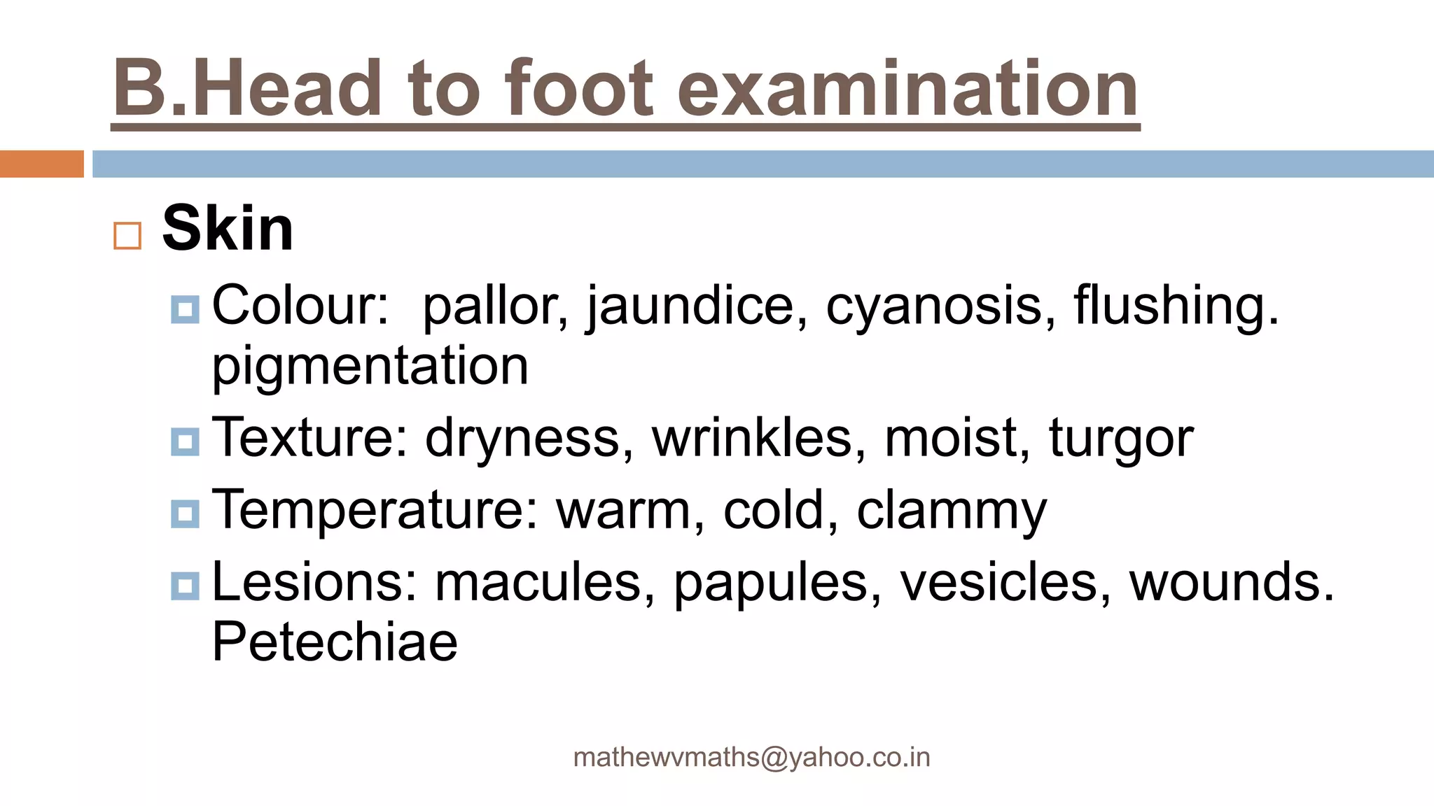 Health assessment of Patient ppt | PPTX
