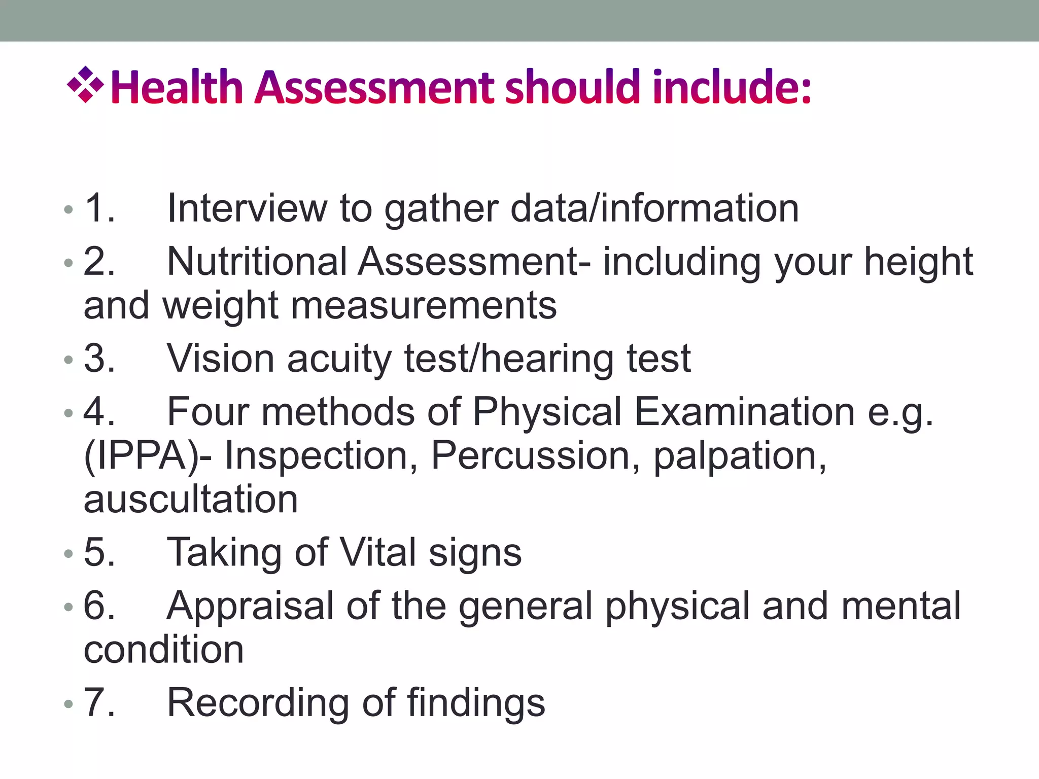 Health Assessment procedure.pptx