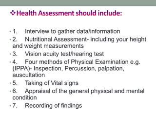 Health Assessment procedure.pptx