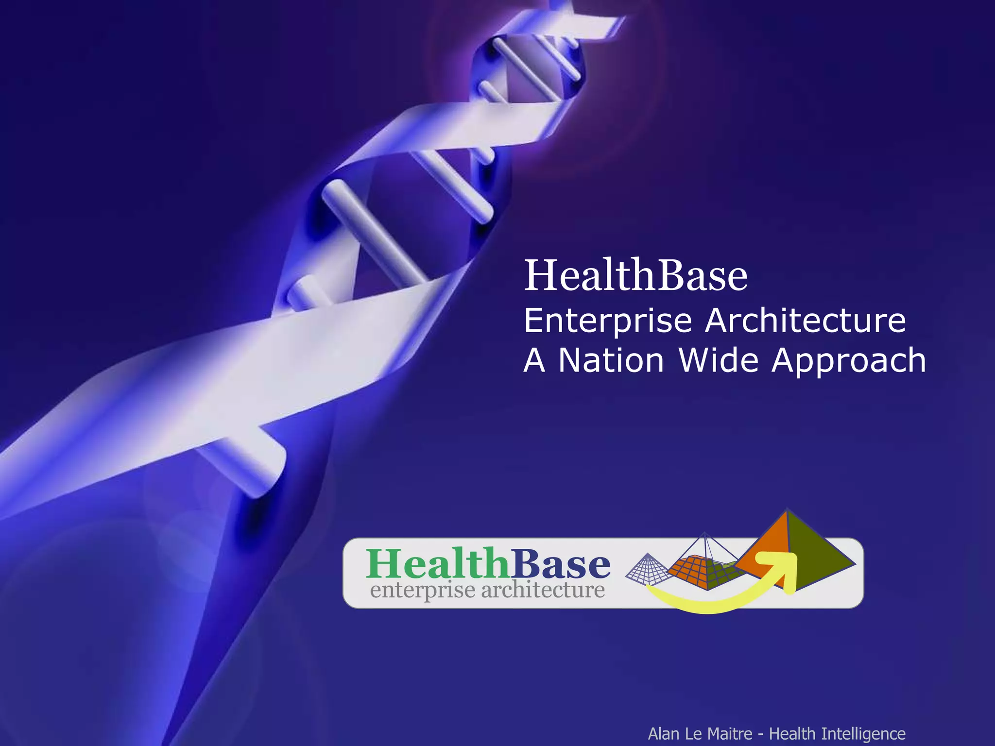 HealthBase Enterprise Architecture | PPT