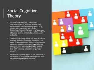 Health Behavior Model - Health Psychology | PDF