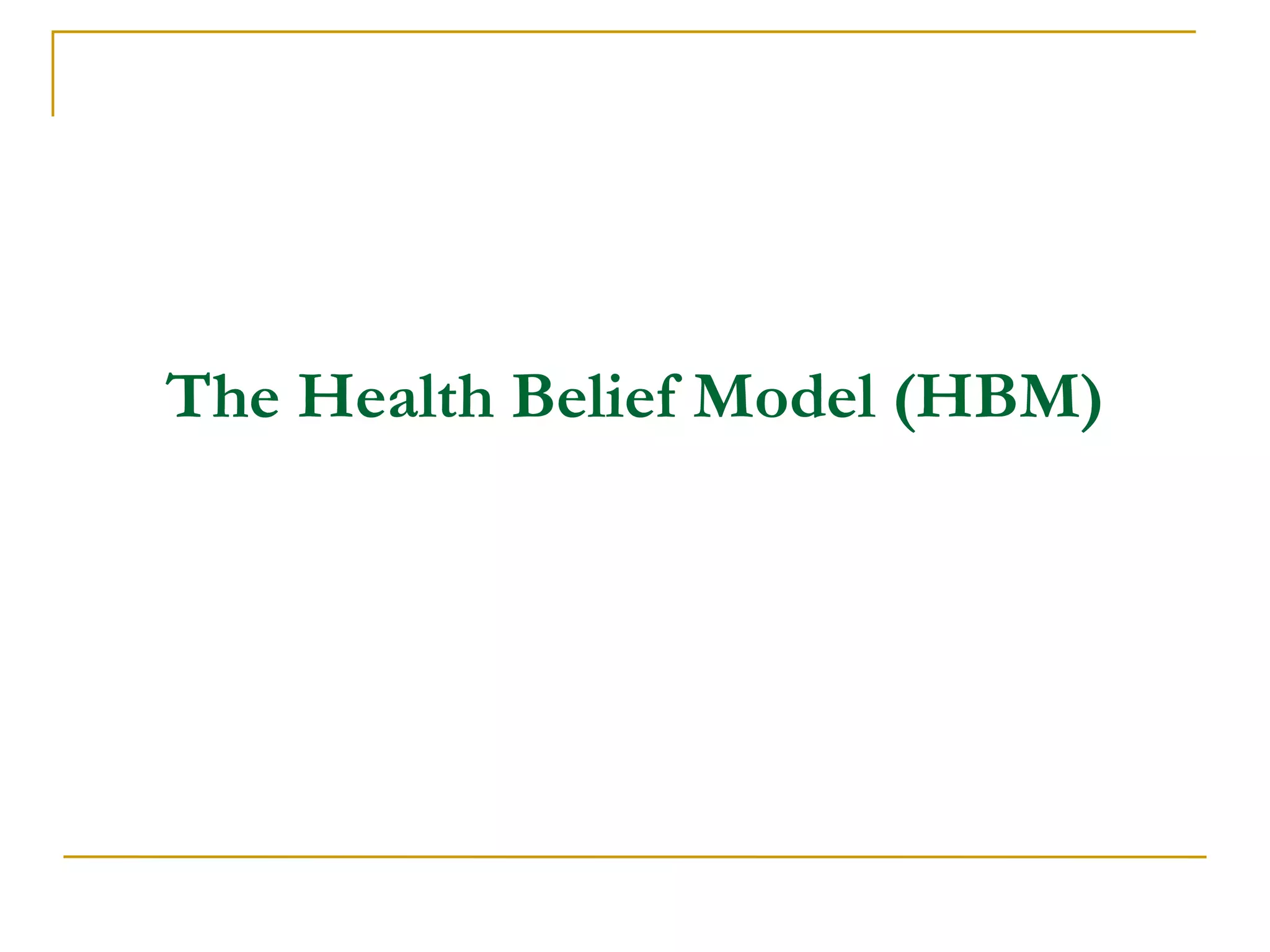 Health behaviour models criticisims | PDF | Medical Health
