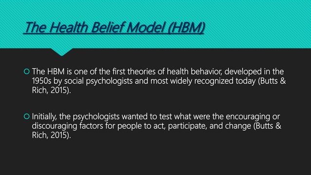 Health belief model | PPT