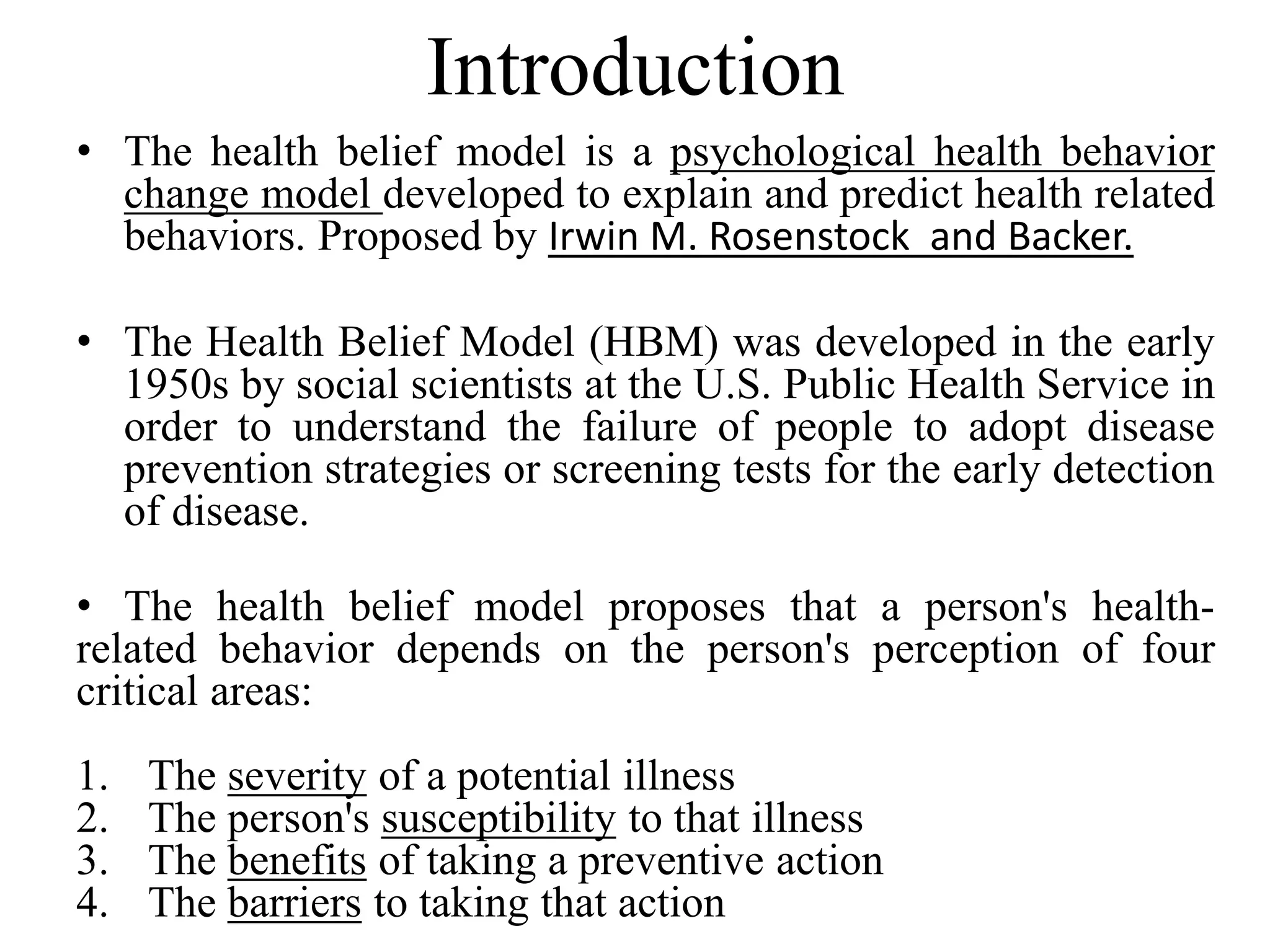 Health belief model | PPTX