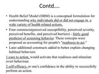 Health belief model | PPTX