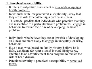 Health belief model | PPTX