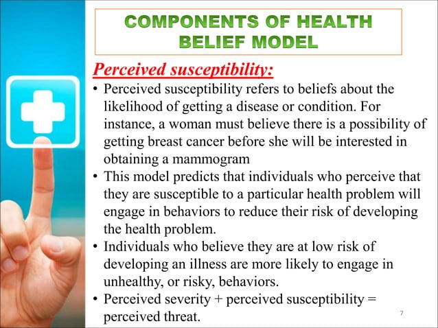 Health Belief Model.ppt | Diseases and Conditions | Medical Health