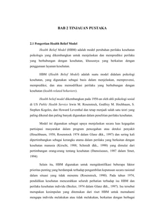 Health Belief Model (Tinjauan Pustaka).doc