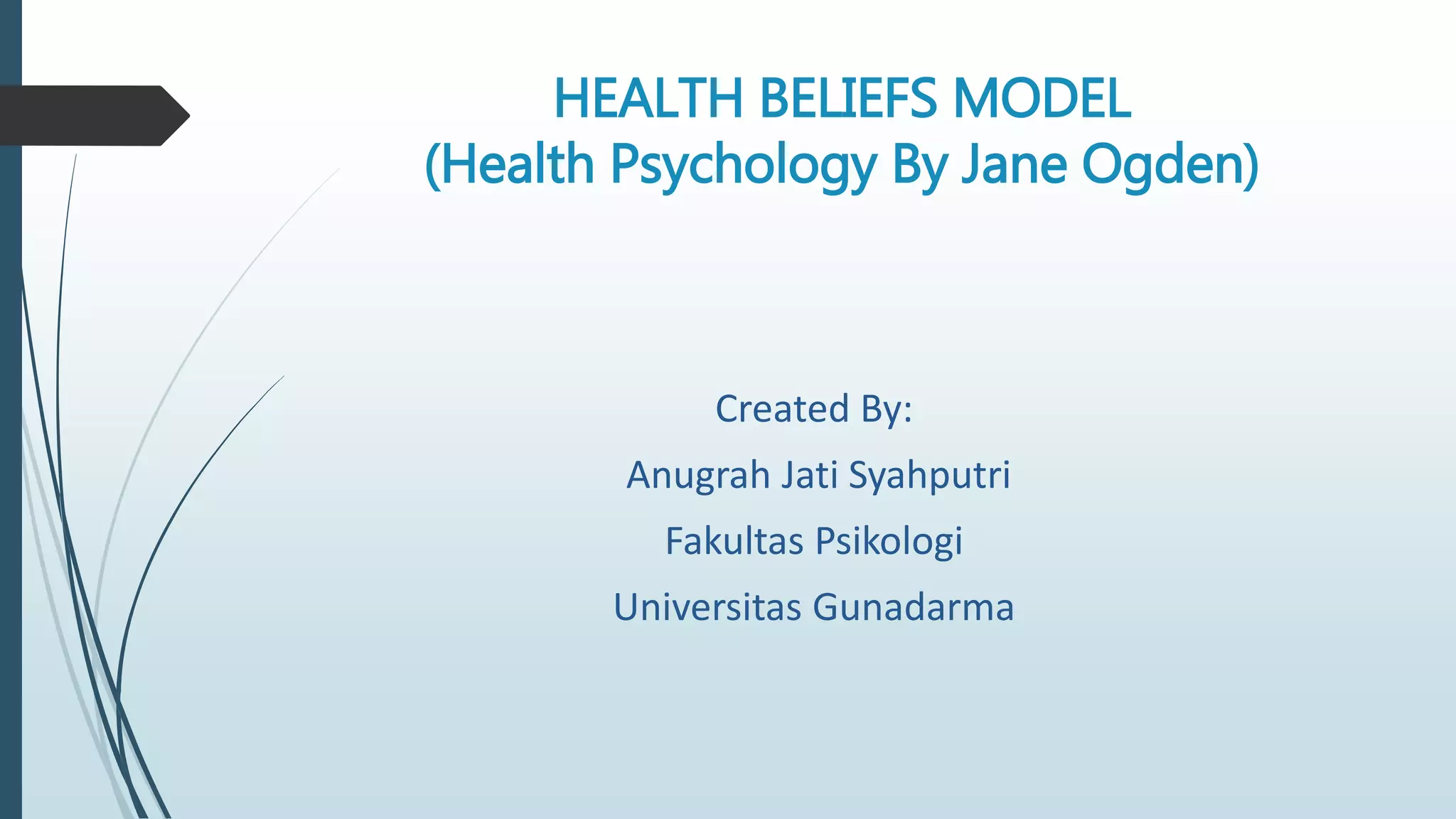 Health beliefs Models | PPTX