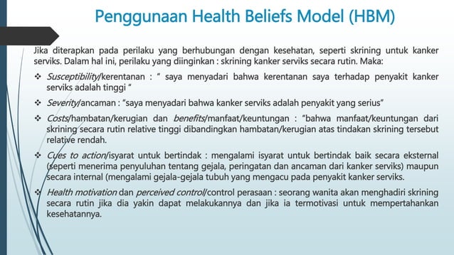 Health beliefs Models | PPTX
