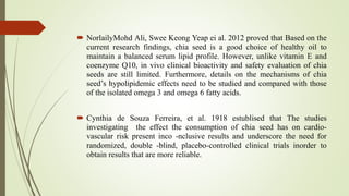 Health benefit of chia seed (ppt ) final | PPTX