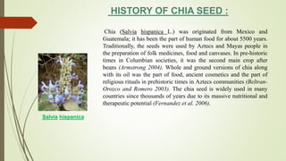 Health benefit of chia seed (ppt ) final | PPTX