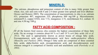 Health benefit of chia seed (ppt ) final | PPTX