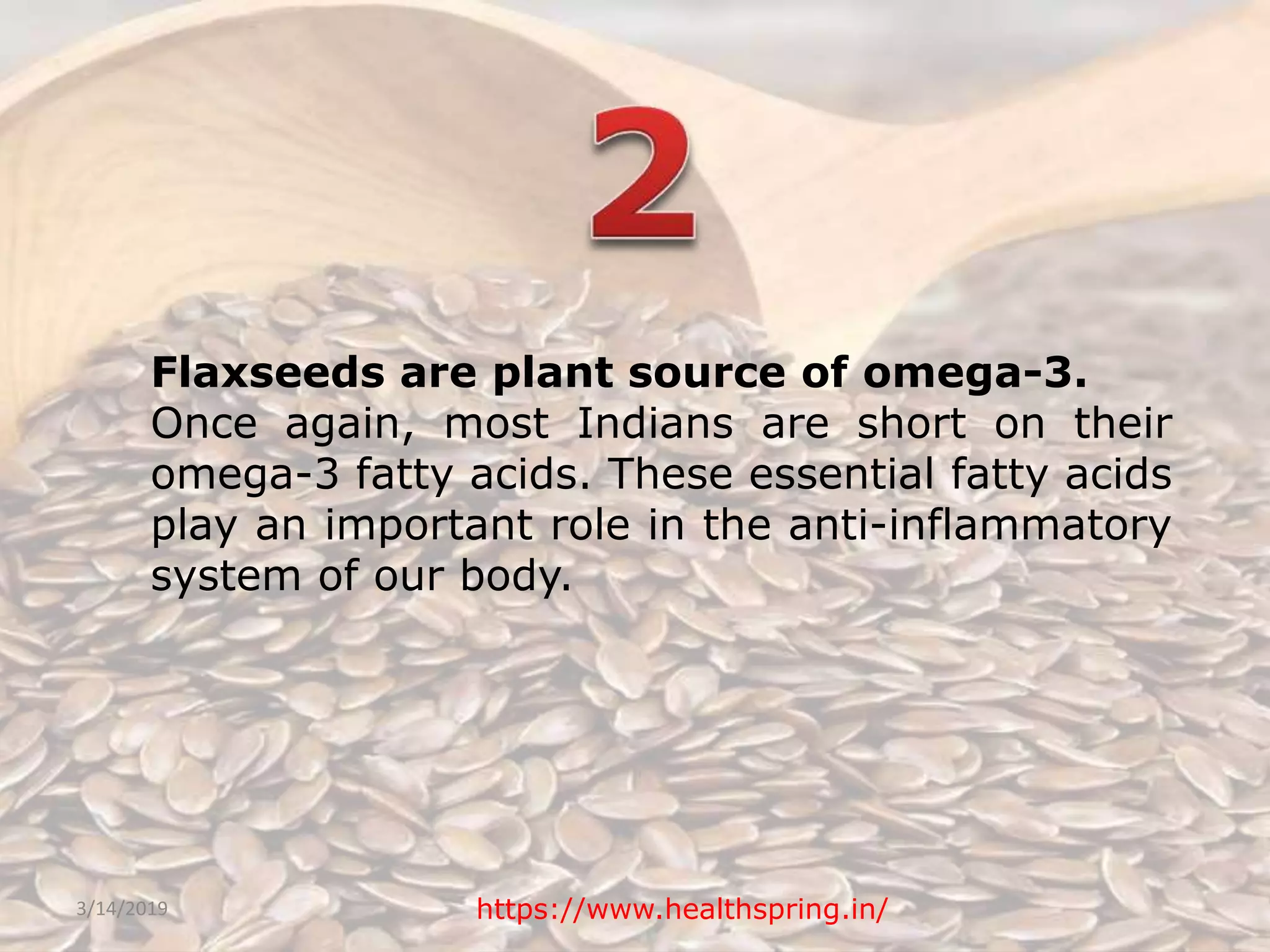 Health benefit of flax seeds | PPTX | Healthy Cooking and Eating | Food & Drink
