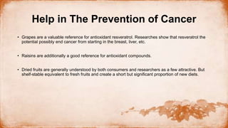 Most useful Health benefit of eating raisins | PPTX