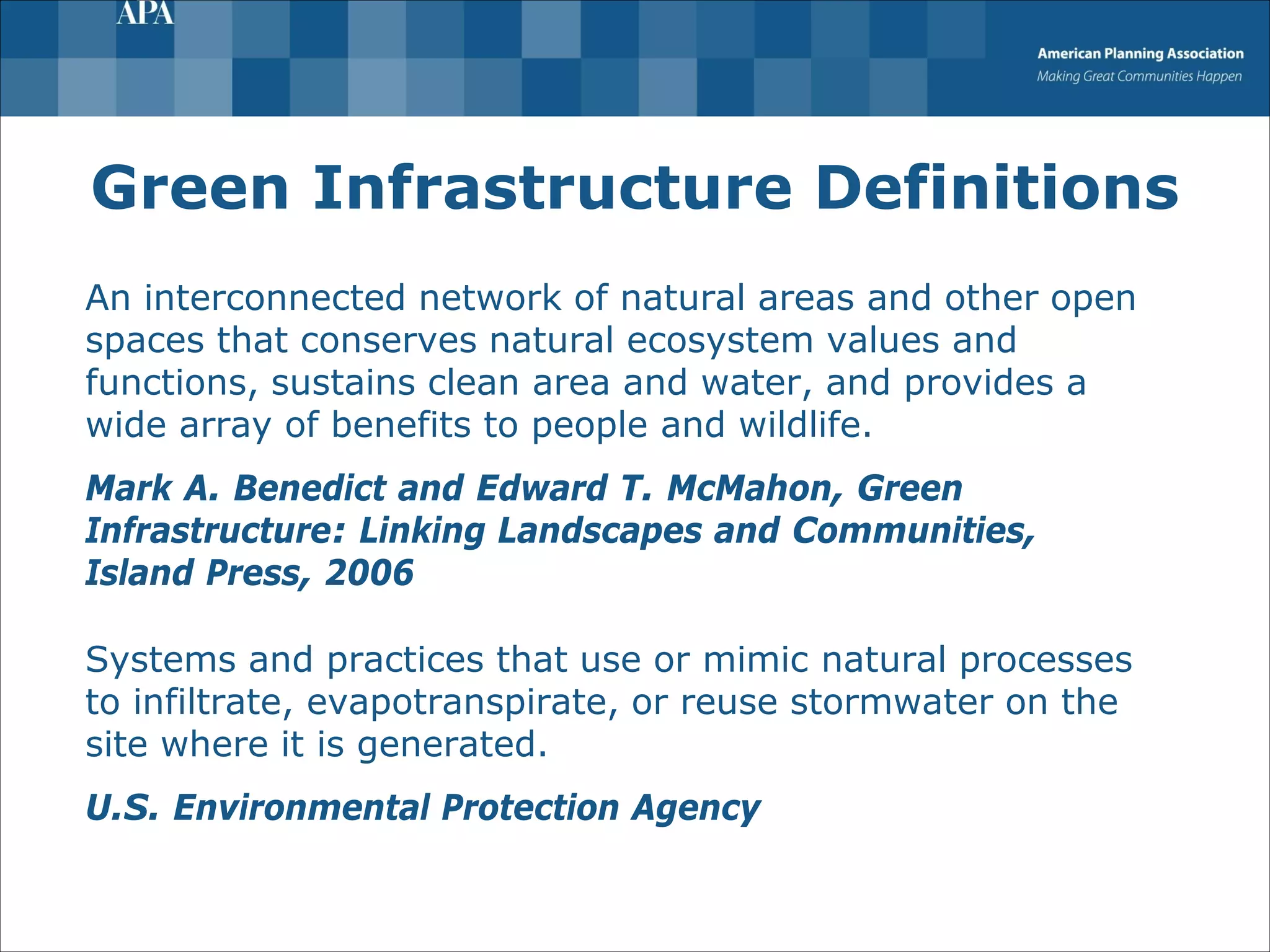 Health Benefits of Green Infrastructure | PDF