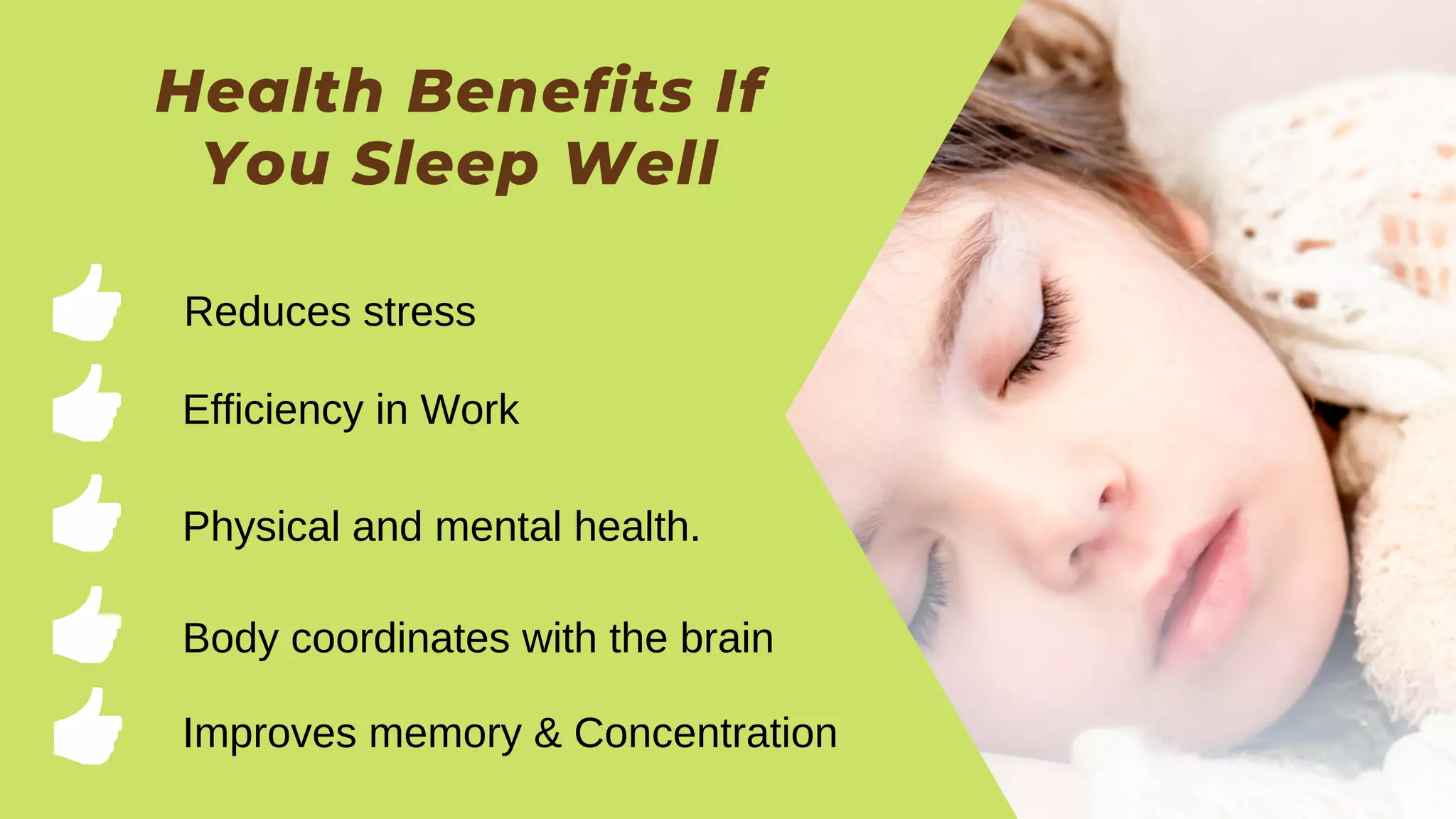 Health benefits if you sleep well | PPT