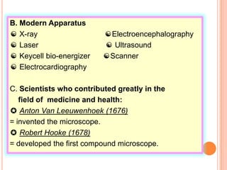Health benefits in science and technology | PPTX