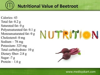 Health benefits of beetroot | PPTX
