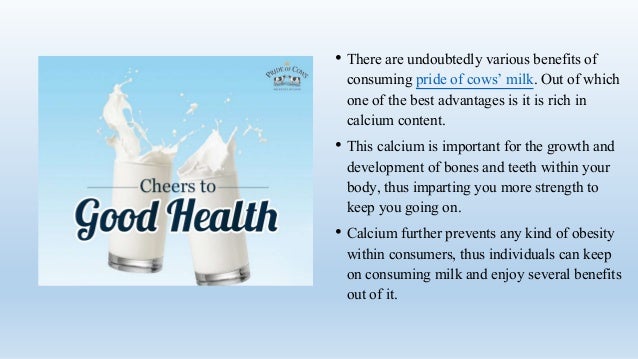 is cow milk good for health