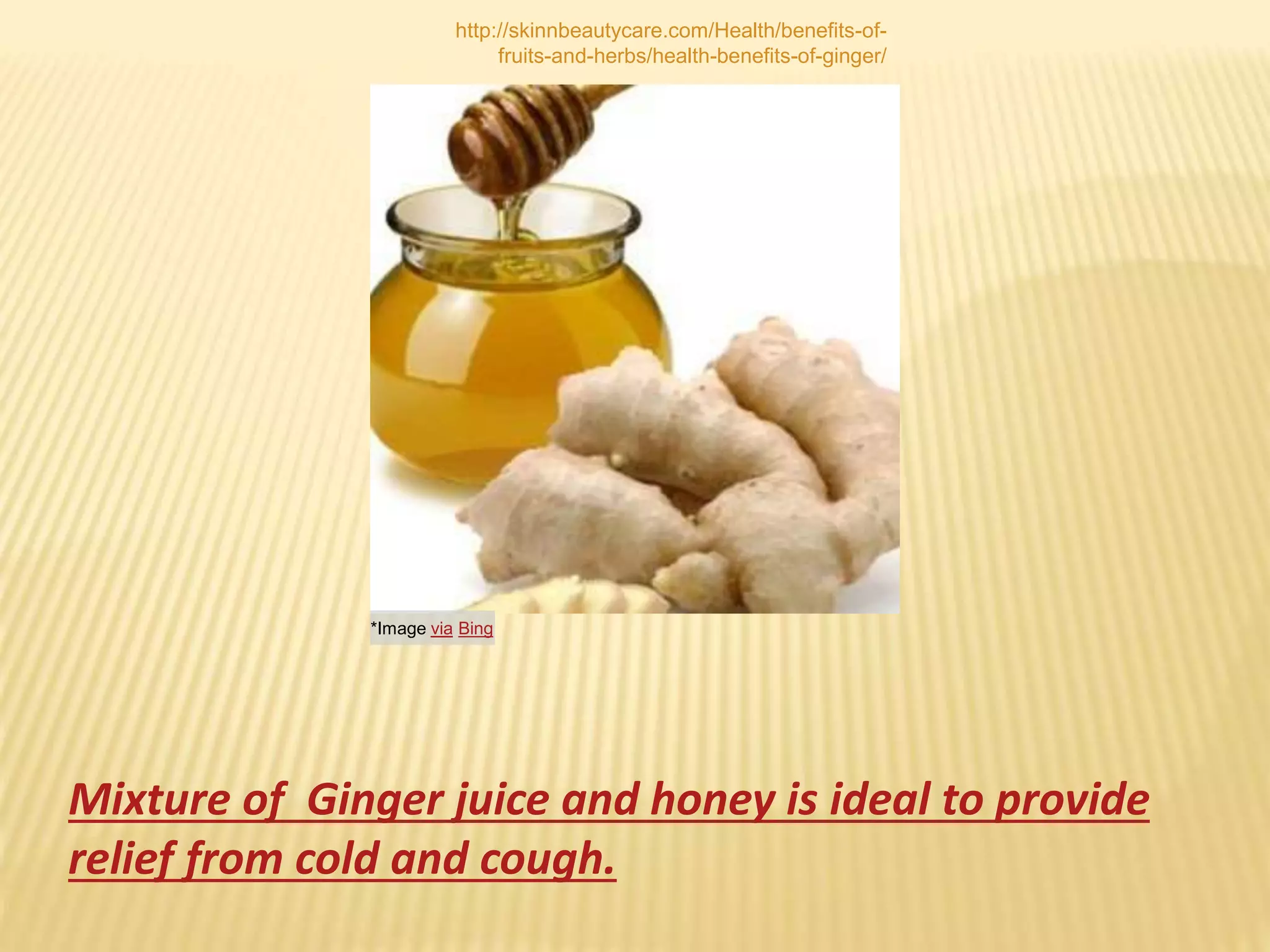 Health benefits of ginger | PPTX