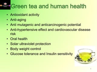 Health benefits of green tea | PPTX