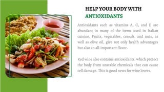 Health Benefits of Italian Food | PPTX