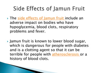 5 Amazing Health Benefits of Jamun Fruit | PPTX
