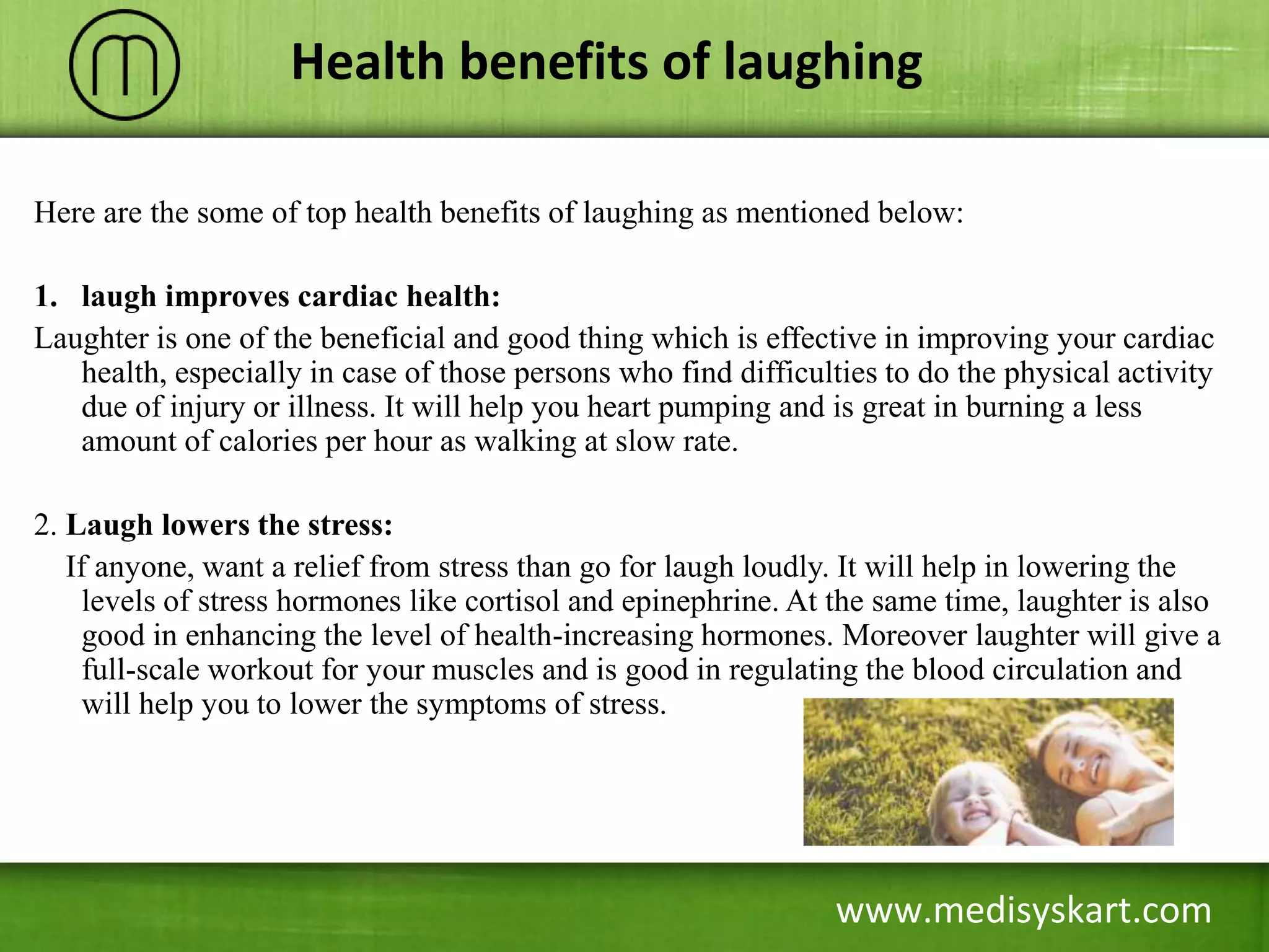 Health Benefits of Laughing | PPTX