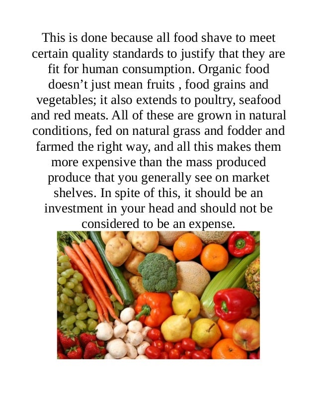 Benefits Of Organic Diet - covegala