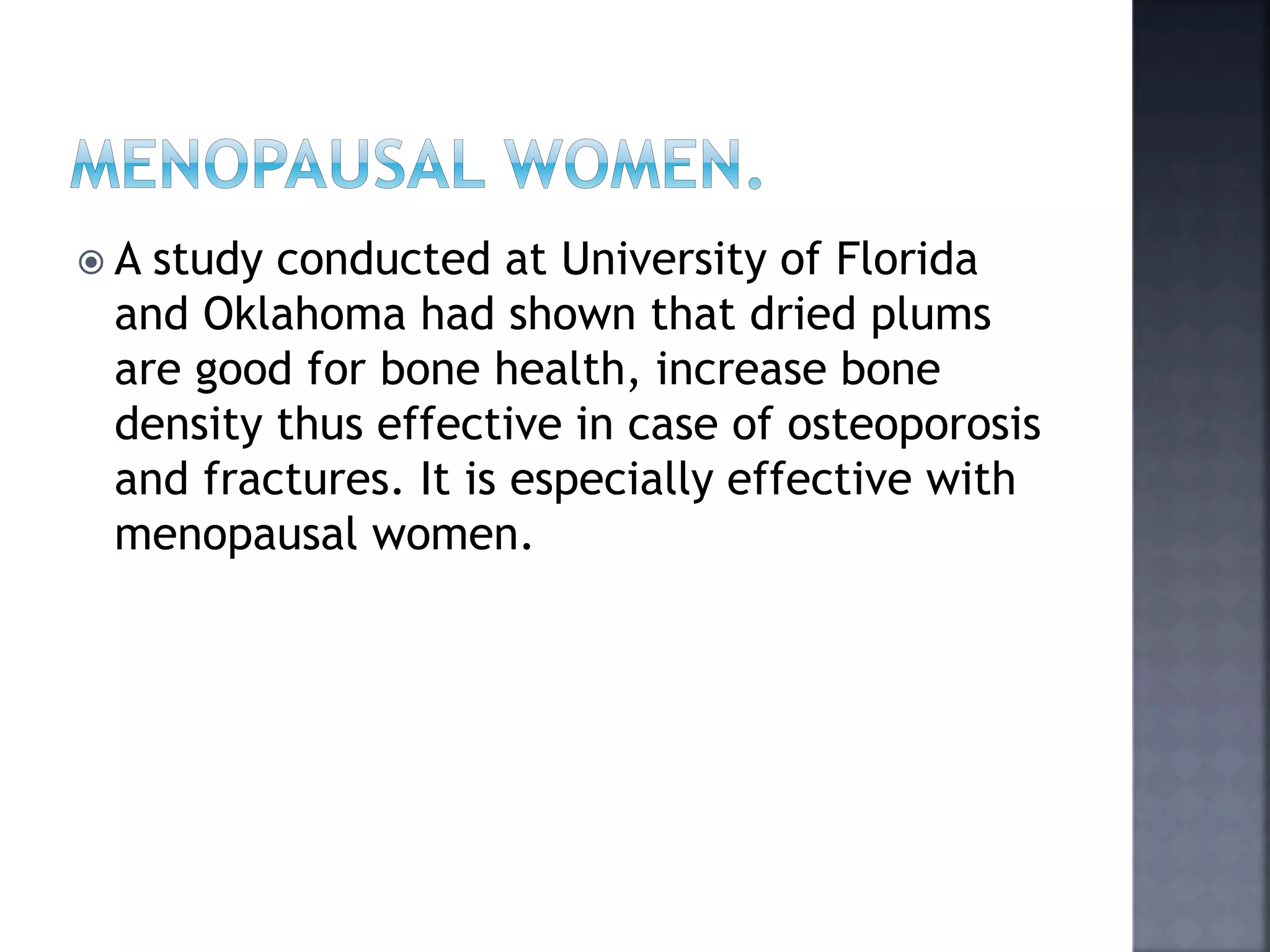 35. Health benefits of plum fruit By Allah Dad Khan | PPTX