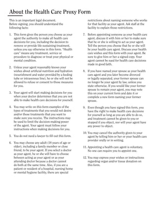 Health Care Proxy | PDF