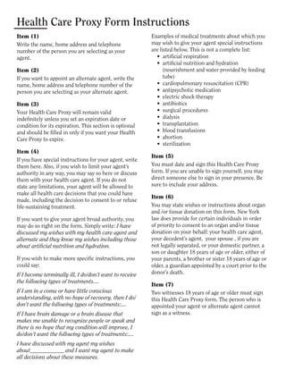 Health Care Proxy | PDF