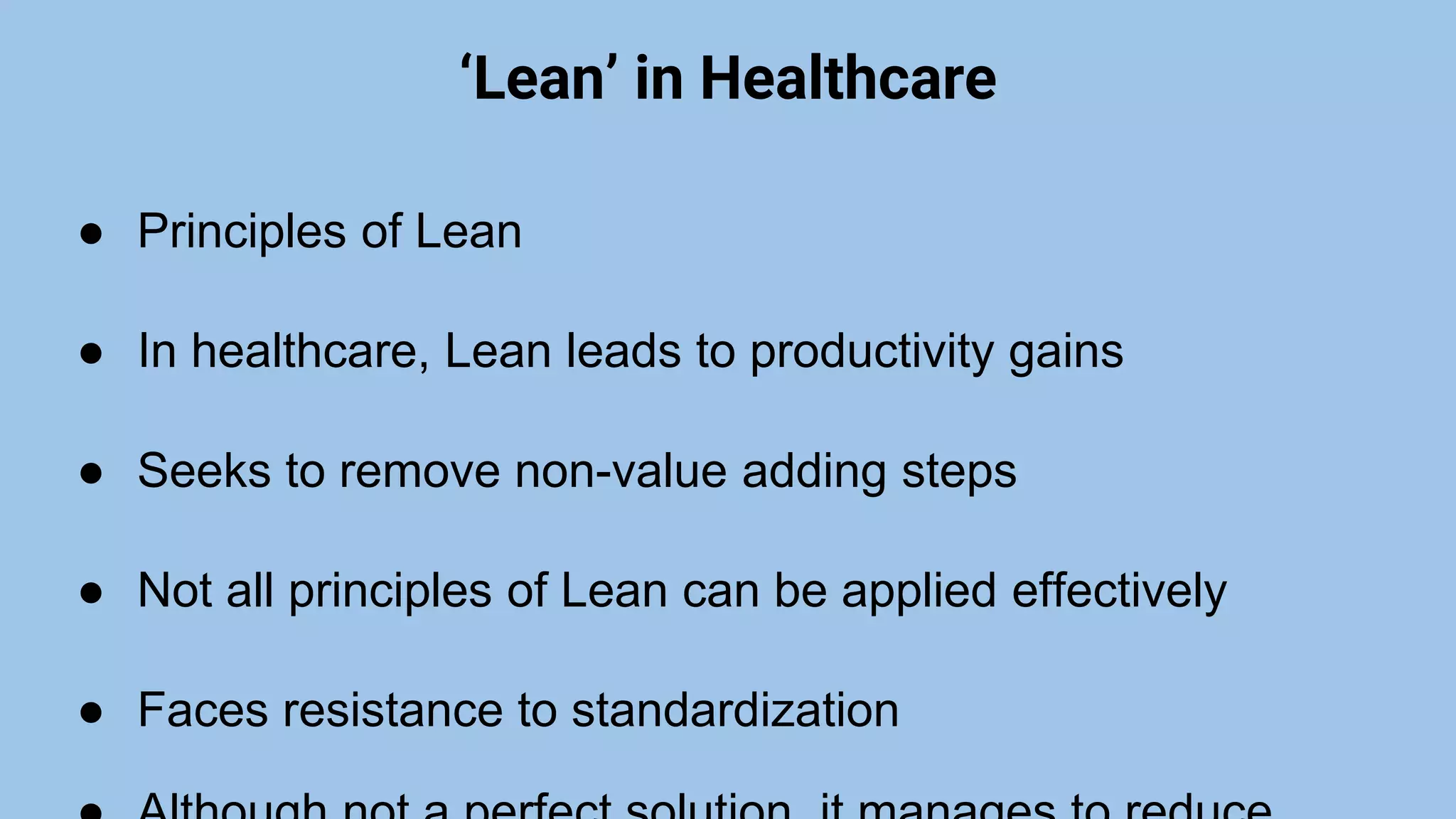 Lean principles to the Design of healthcare facilities | PPTX