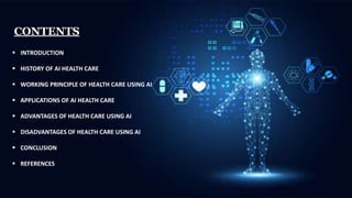 healthcare using artificial intelligence | PPTX