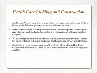 Healthcare Construction Projects | ODP