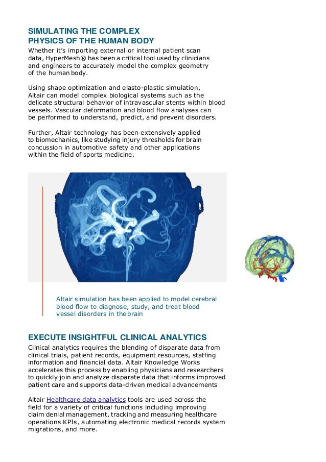 Altair Data analytics for Healthcare. | PDF