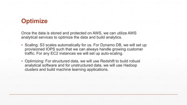 Healthcare Data Migration To The Aws Cloud Ppt