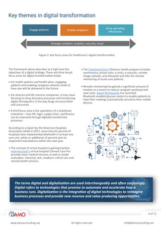 Healthcare Digital Transformation - A primer for healthcare executives ...