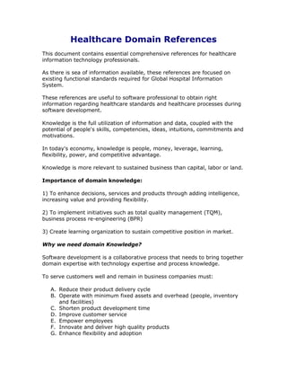 Healthcare domain | PDF