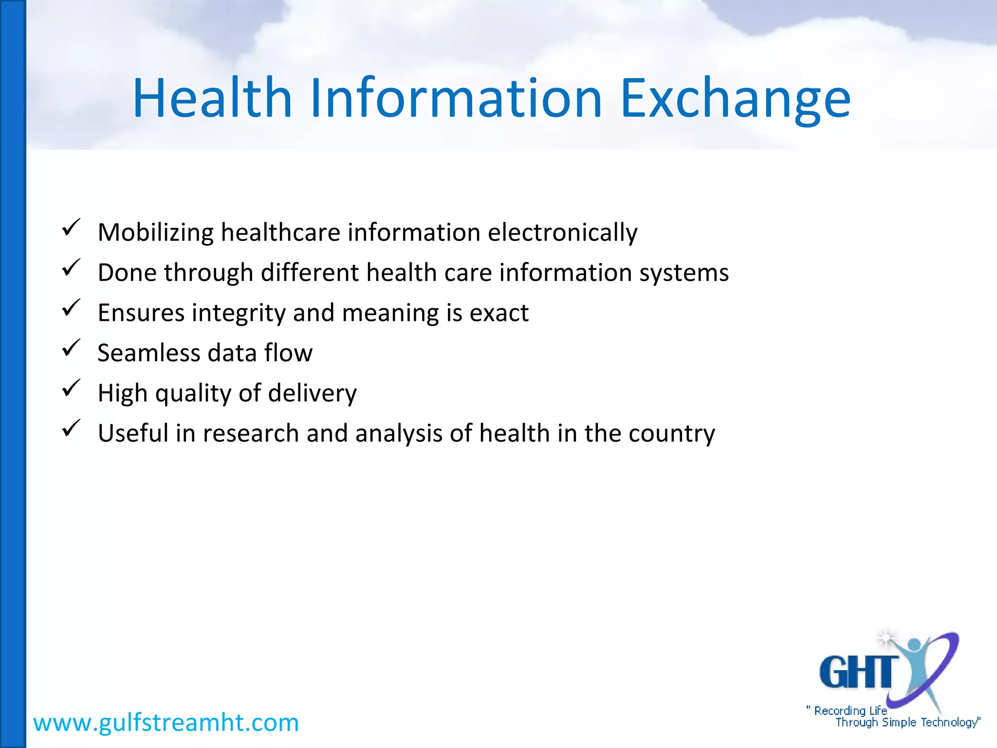 Healthcare Information Exchange | PPT | Healthcare Industry | Industries