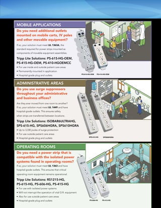 Power Strip & Surge Protector Guide in Healthcare Facilities – Tripp ...