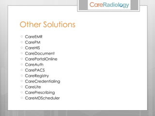 Healthcare-Radiology-Solutions | PPT