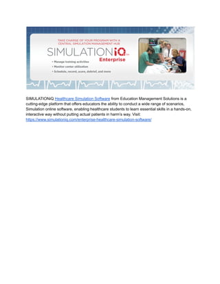 Healthcare Simulation Software | PDF