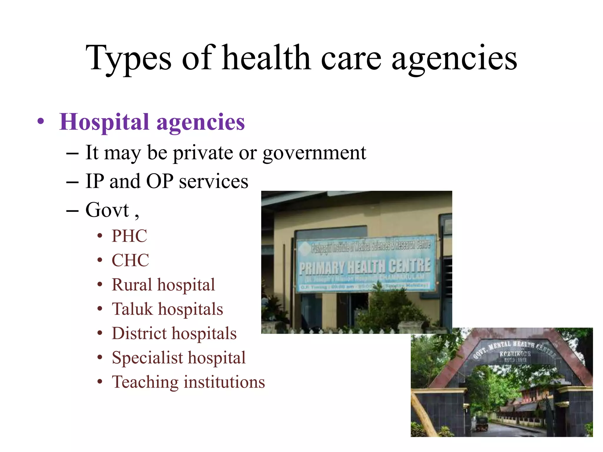 Health care agencies | PPTX