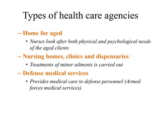 Health care agencies | PPTX