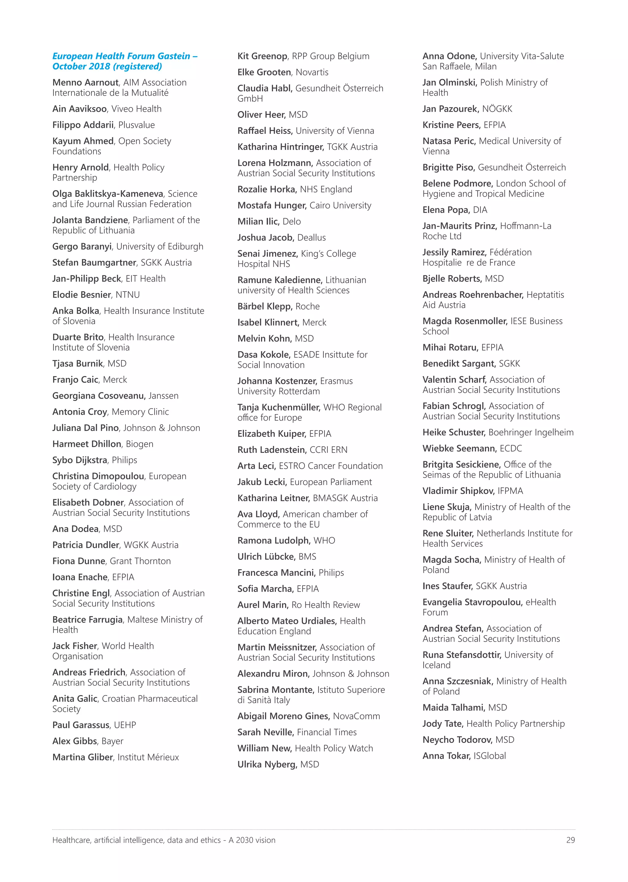 Healthcare AI Data & Ethics - a 2030 vision | PDF